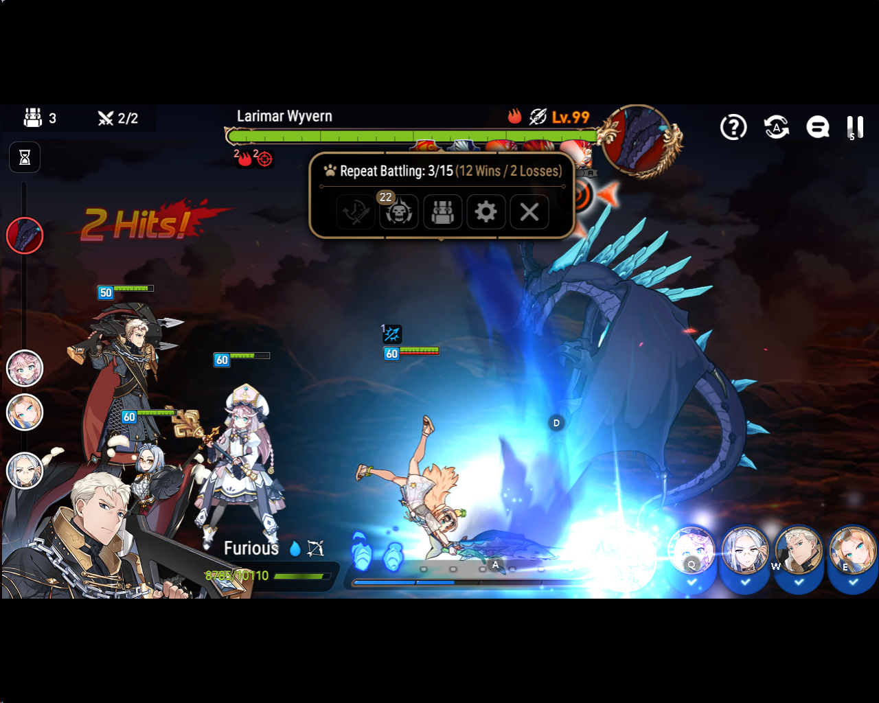 Hunt bug when repeating