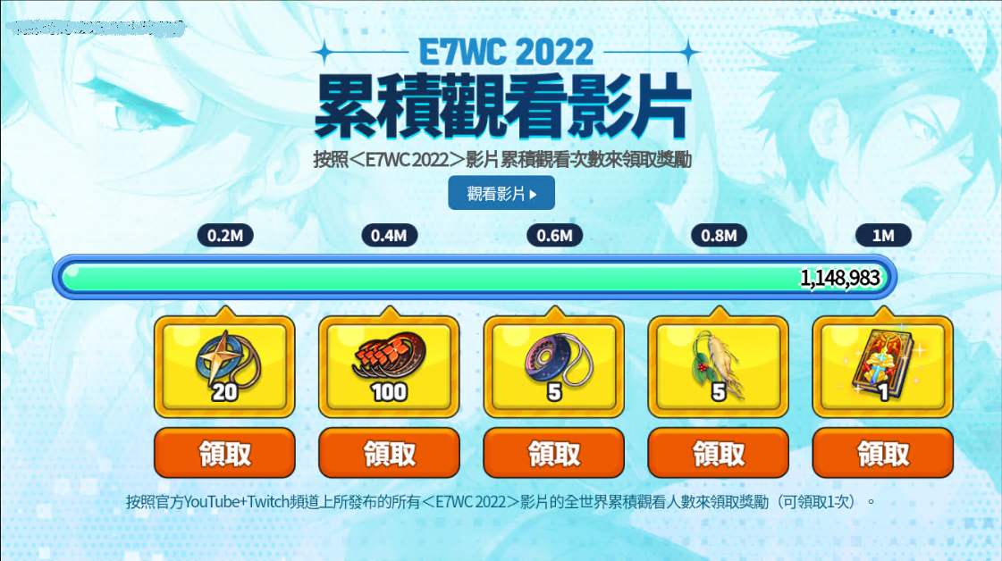 【情報】紀念＜E7WC 2022＞特別活動 ( 拿體力) @第七史詩 哈啦板 - 巴哈姆特