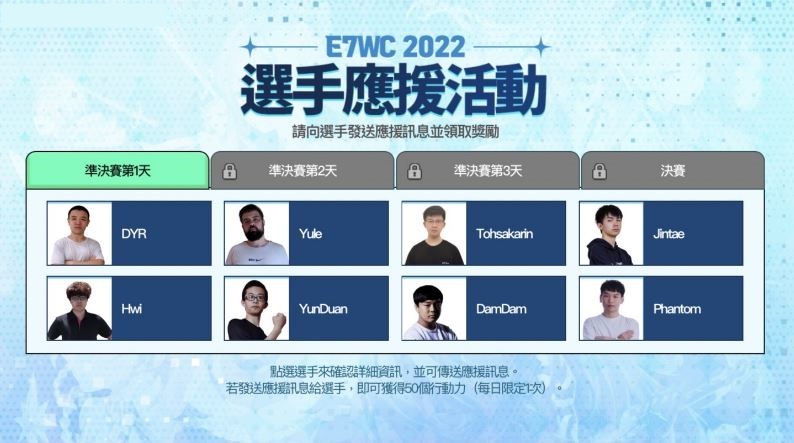 【情報】紀念＜E7WC 2022＞特別活動 ( 拿體力) @第七史詩 哈啦板 - 巴哈姆特