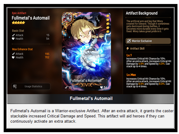 Edward Elric & Fullmetal’s Automail Limited Drop Rate Up