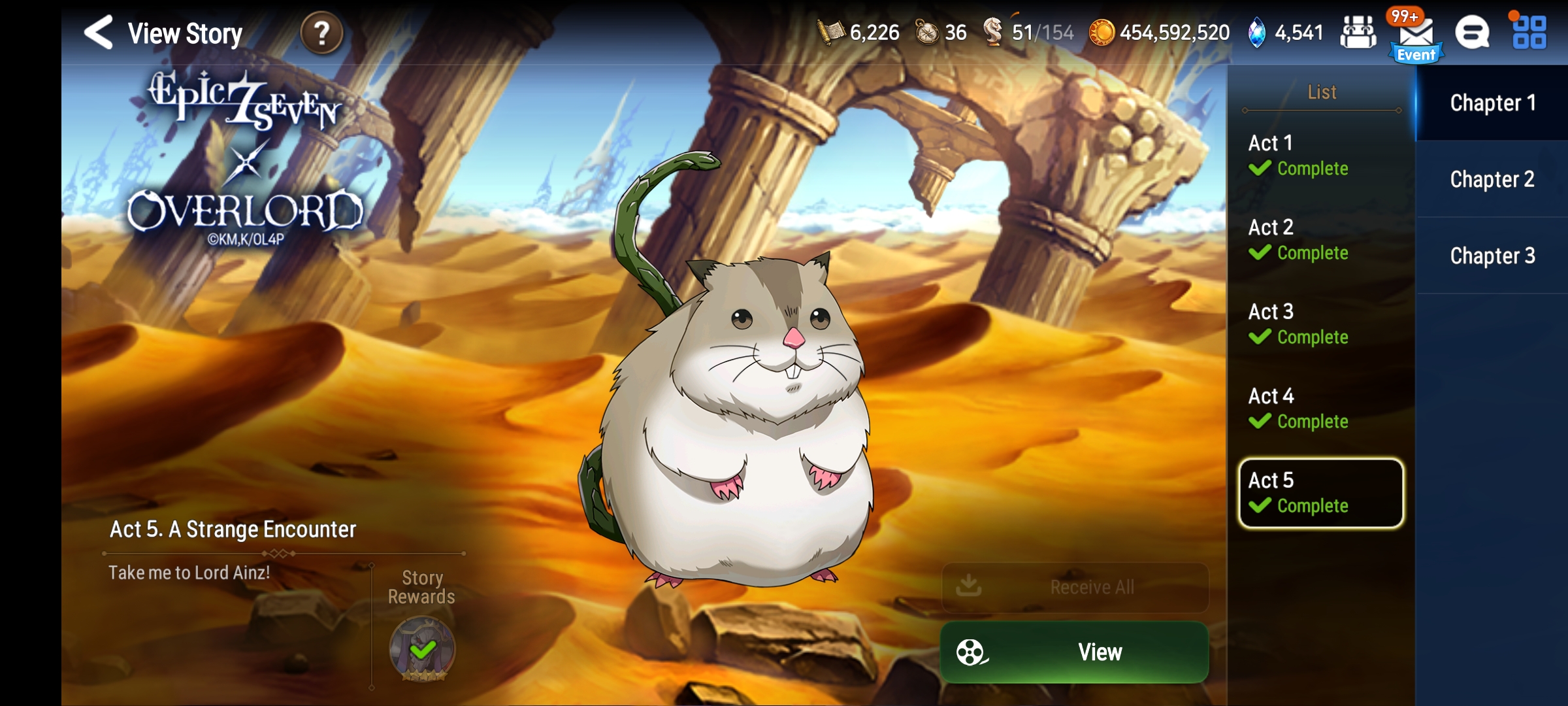 Epic Seven x OVERLORD Collaboration! Side Story Screenshot Event