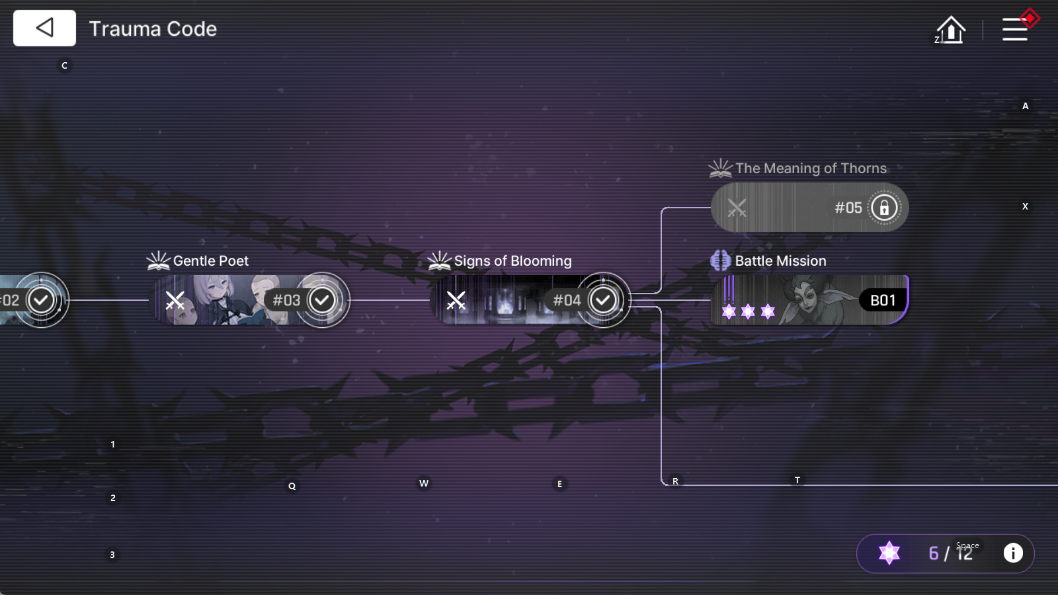 Unable to Unlock other paths in Renoa's Trauma Code