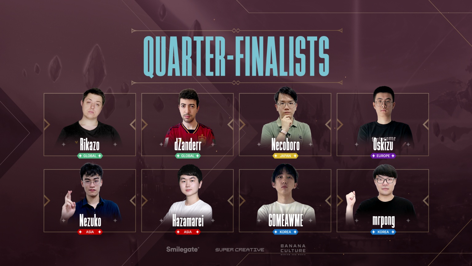 E7WC 2024 アジア＆韓国サーバー予選試合結果のご案内