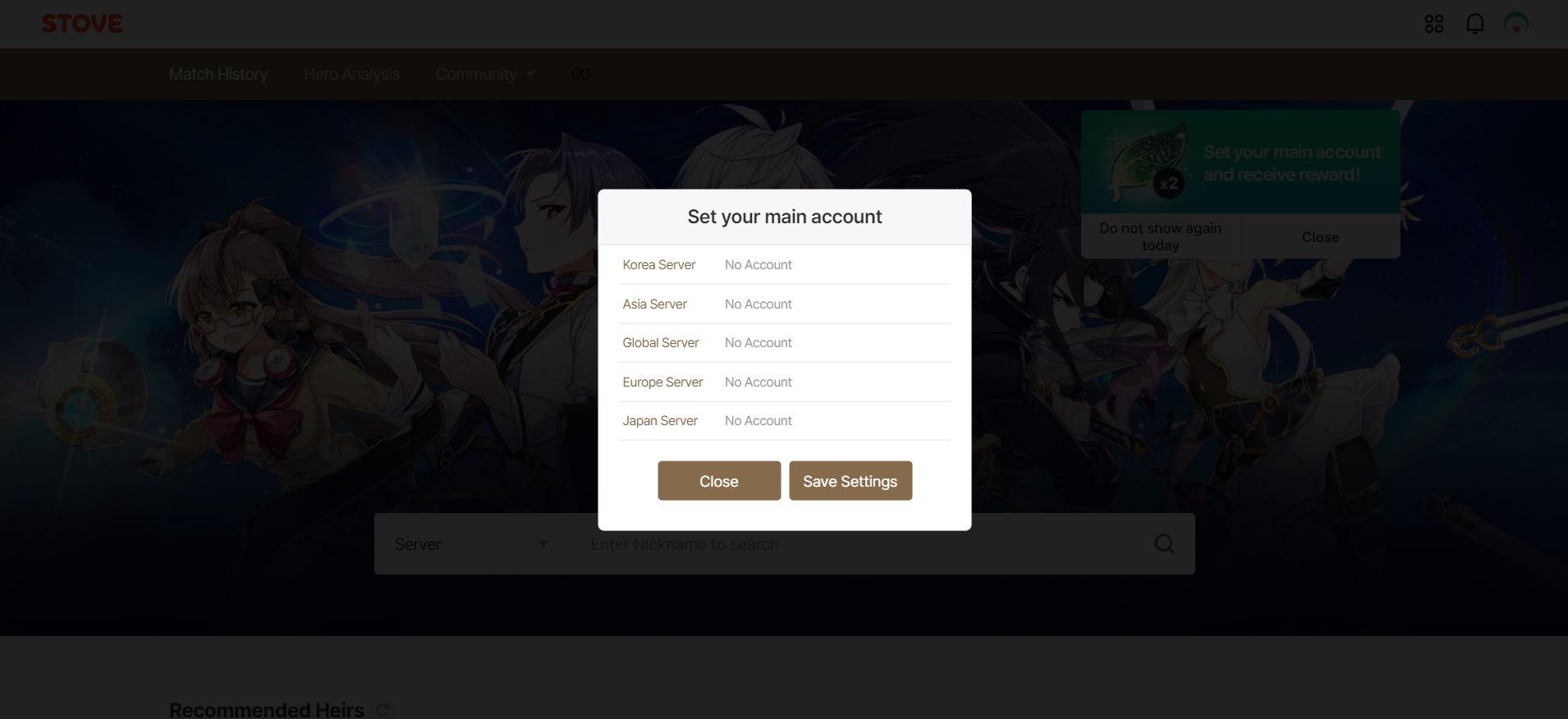 STOVE account issue?
