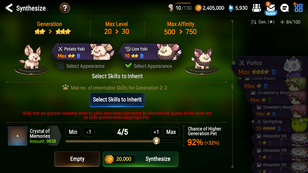 Pet Nurturing System Improvements Preview