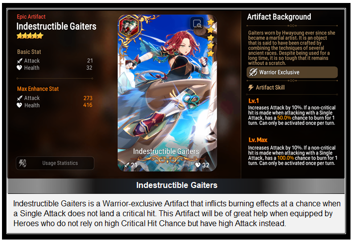 Hwayoung & Indestructible Gaiters Drop Rate Up