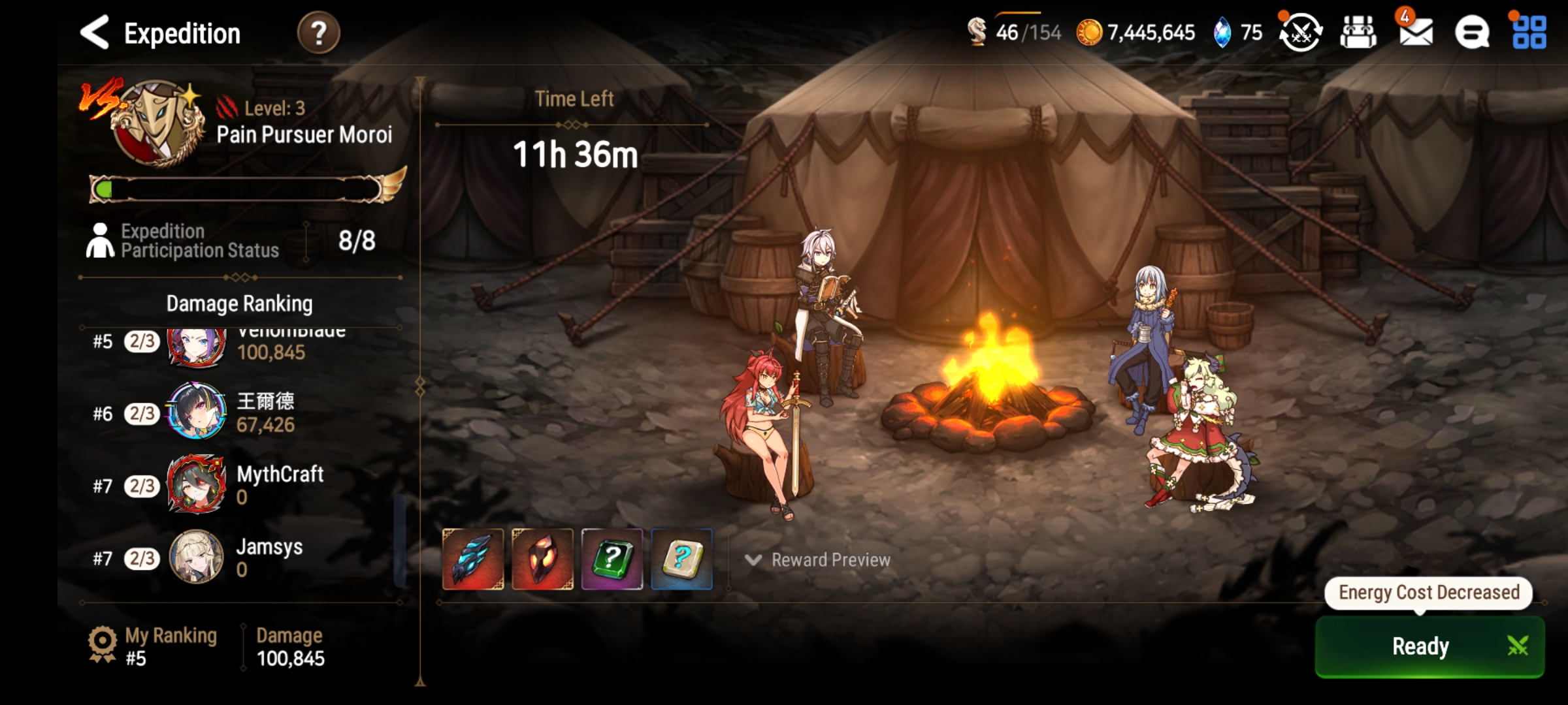 Expedition Reward System