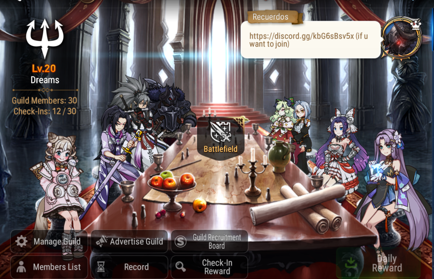 Dreams / Asia / Nice and chill guild