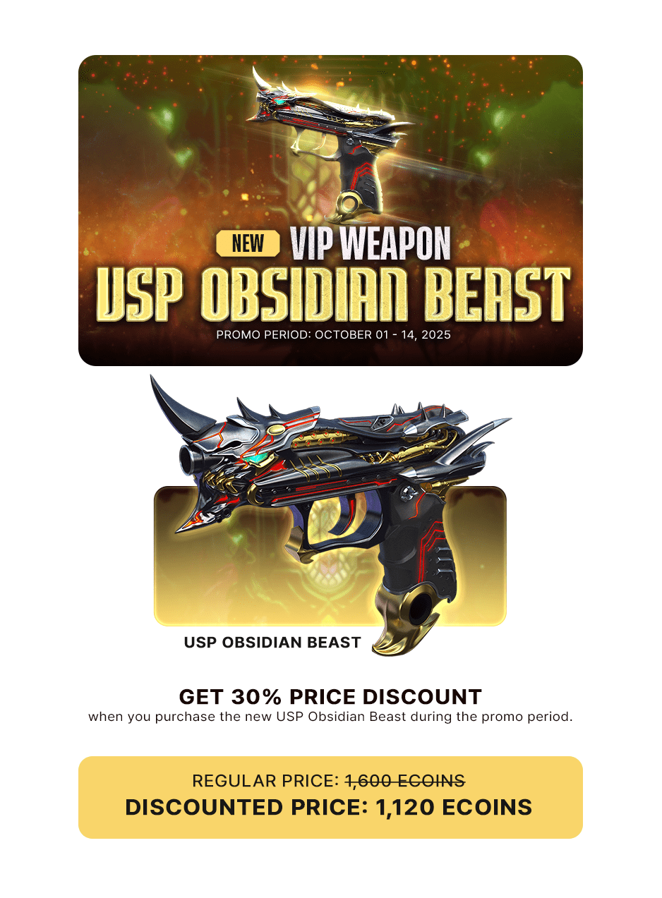 New VIP Weapon: USP Obsidian Beast
