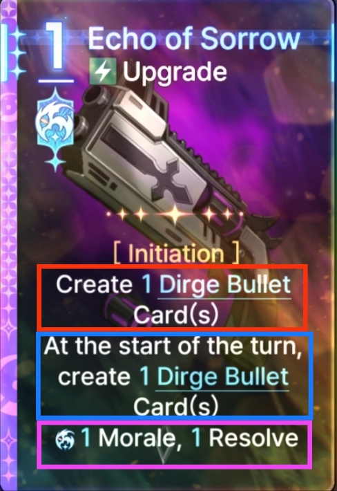 Card upgrade "wave" buff a bit confusing