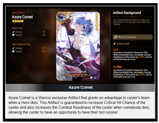 Rem & Azure Comet Limited Summon Drop Rate Up