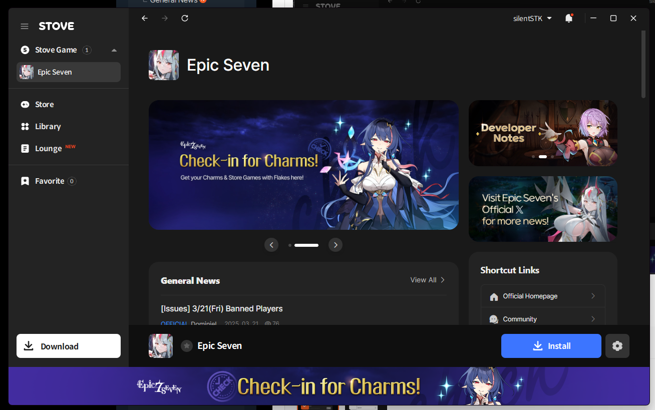 Epic Seven Desktop uninstalling by itself