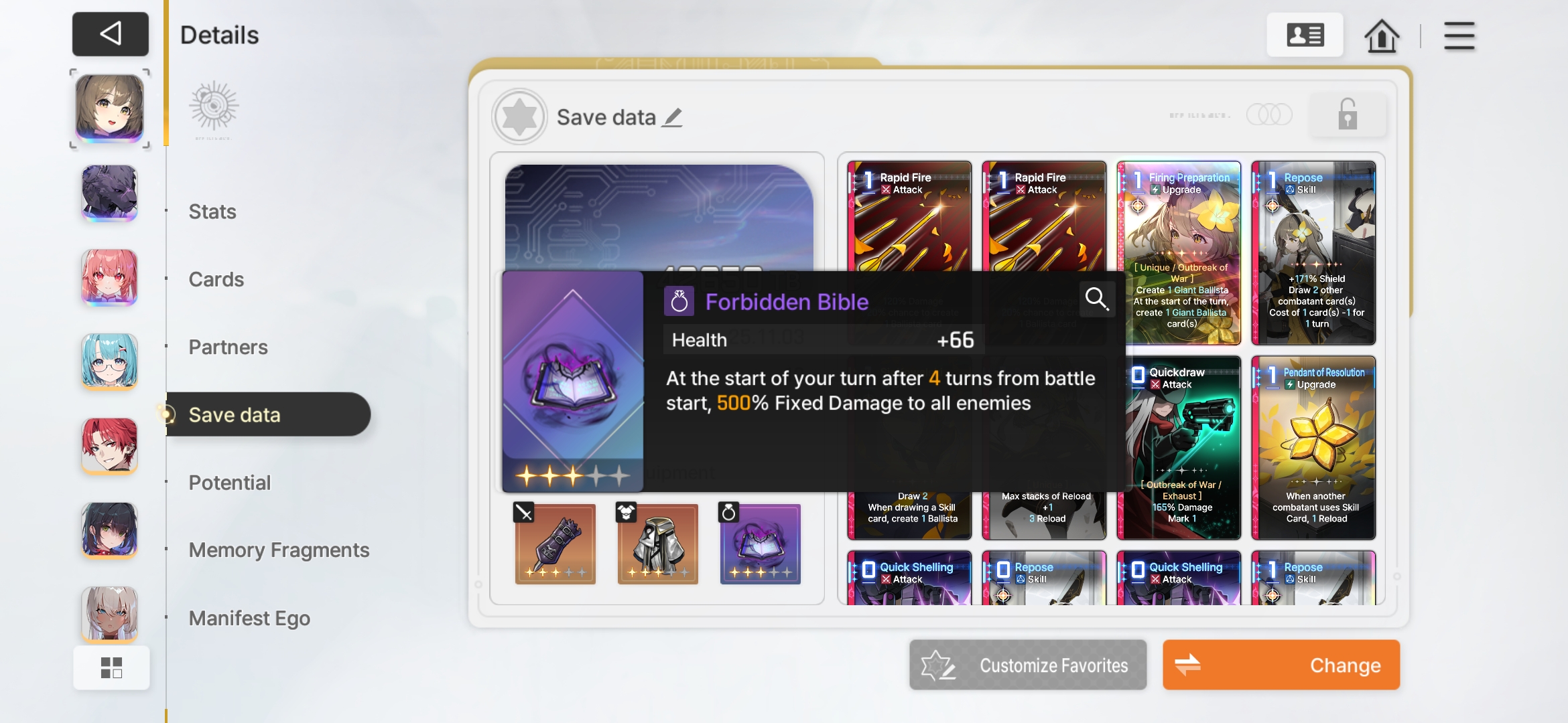 Forbidden Bible Mythic Item Bug
