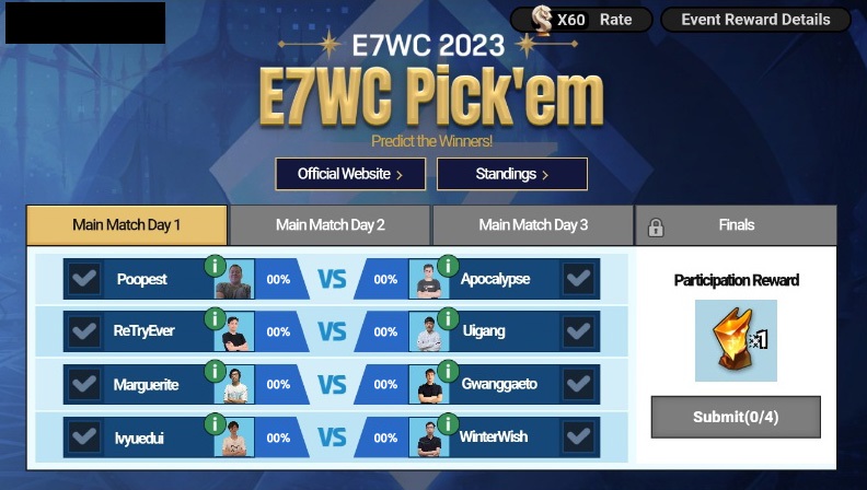 E7WC 2023 Special Event