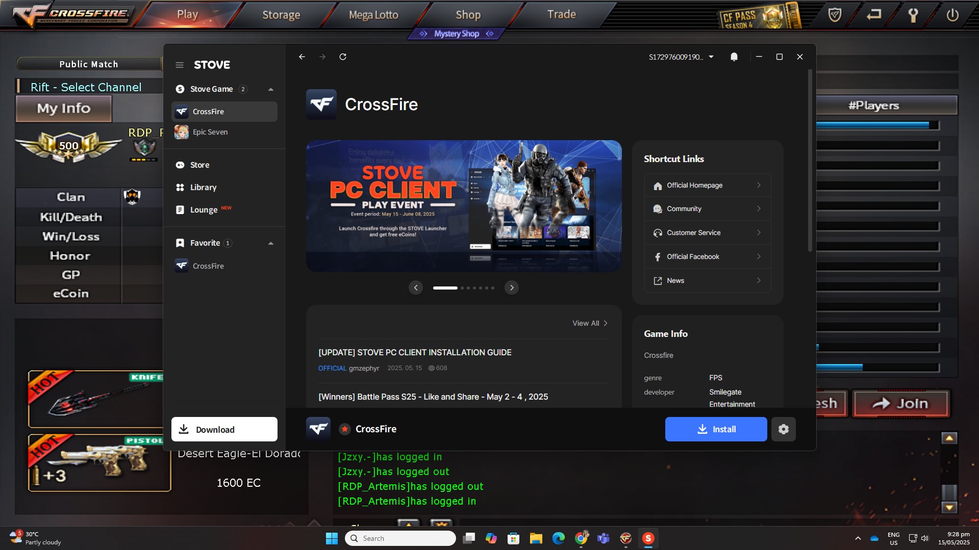 Stove Client Concern