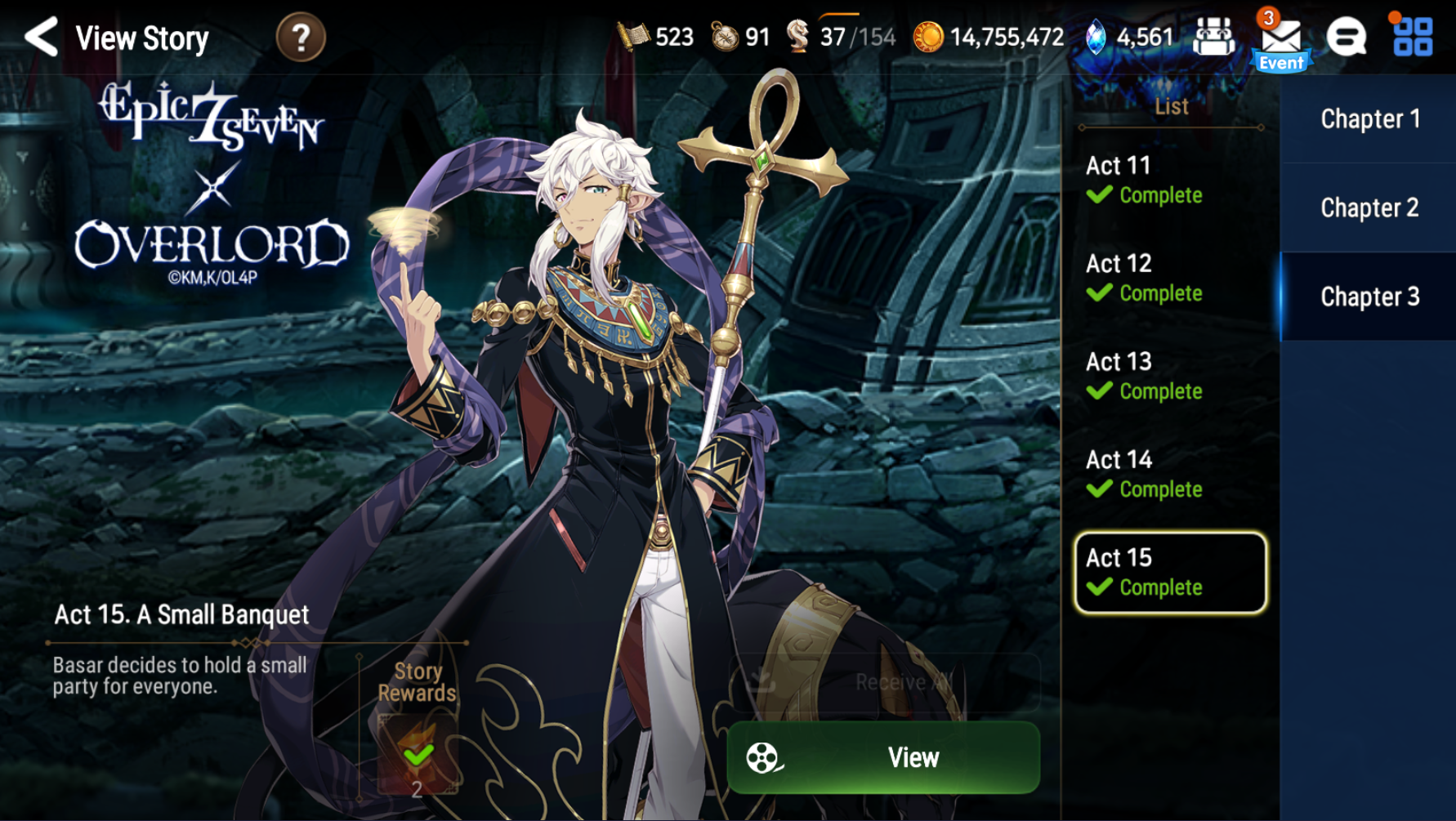 Epic Seven x OVERLORD Collaboration! Side Story Screenshot Event