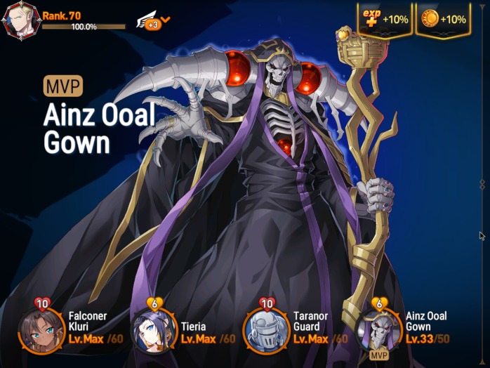 You only need Ainz to farm the event